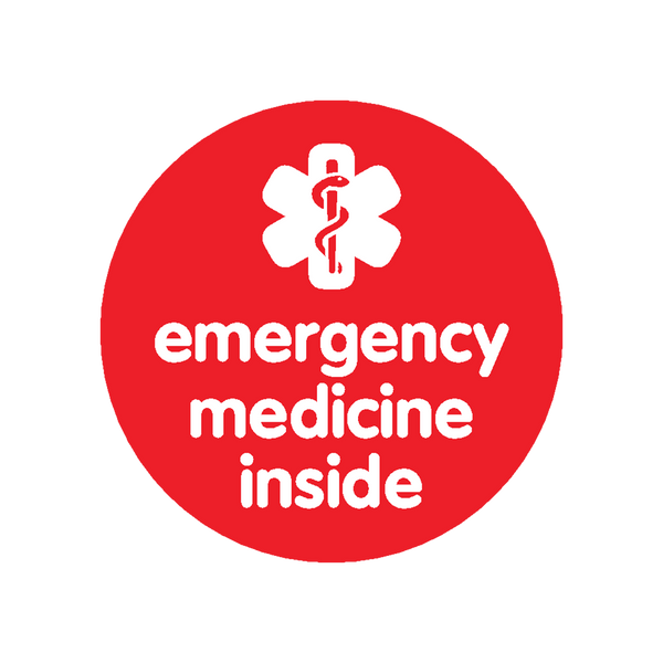 Emergency Medicine Inside - badge – Star Allergy Alerts